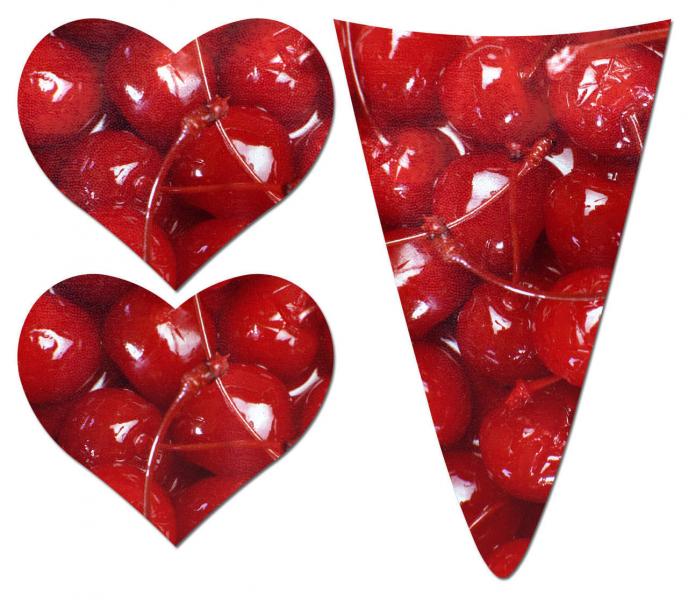Bikini Set Cherry Pie Heart Nipple Pasties And Merkin By Pastease Bb Store