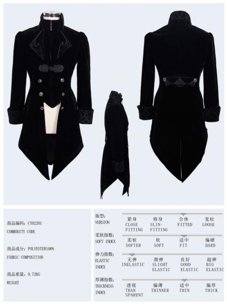 Vintage Swallowtail Jacket - Black - – BB Store